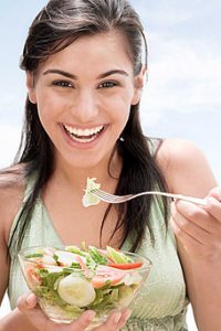 Women Laughing Alone With Salad | The Museum of Ridiculously ...