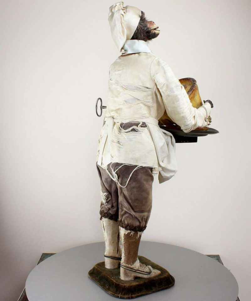 Monkey automaton with a severed cat head | The Museum of Ridiculously ...